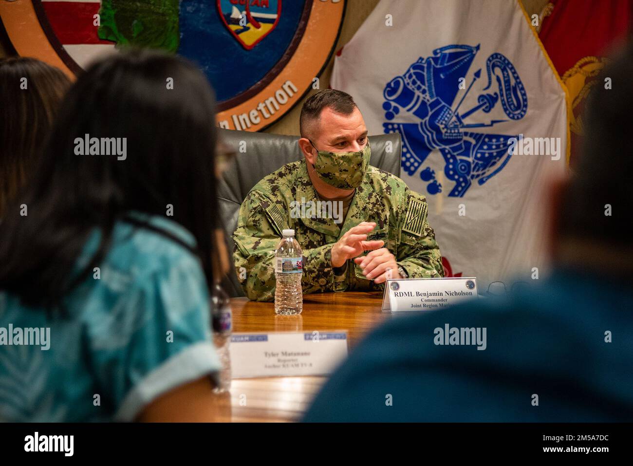 ASAN, Guam (Feb. 16, 2022) - Joint Region Marianas (JRM) Commander Rear ...