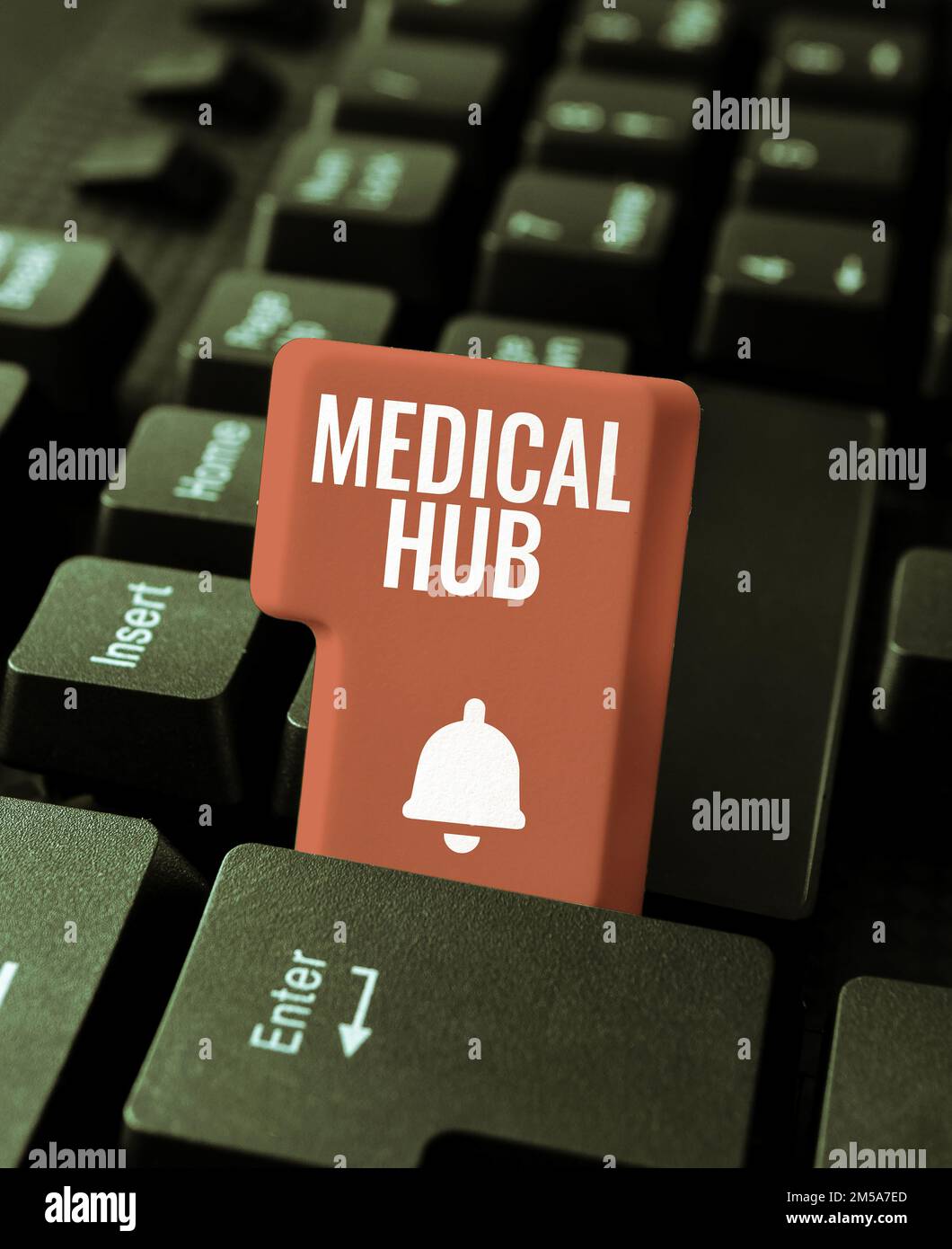 Conceptual display Medical Hub. Internet Concept Common connection ...