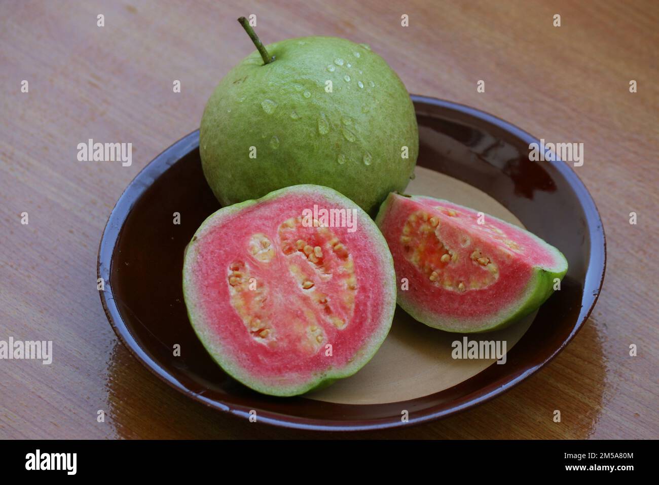 Thai Guava Inside Red Pulp Stock Photo - Alamy