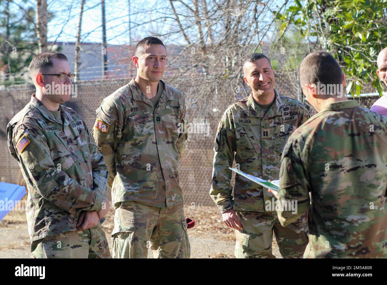 Soldiers participate in a suicide prevention training escape room put ...