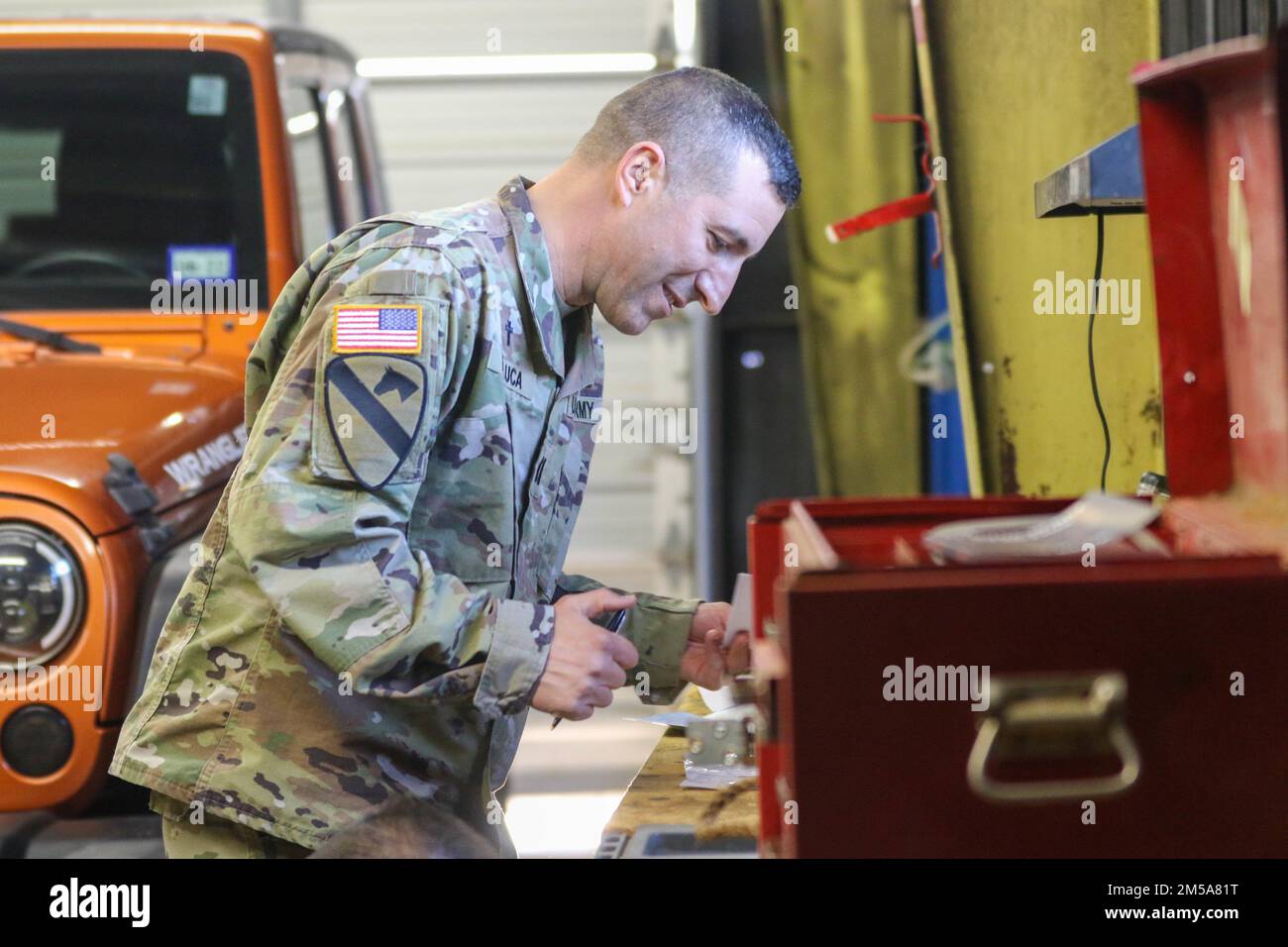 Soldiers participate in a suicide prevention training escape room put ...