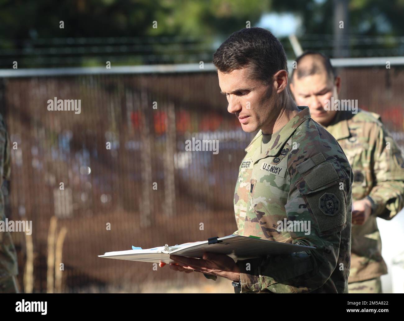 U.S. Army Capt. Corey Reeder, Battalion Chaplain assigned to the 10th ...