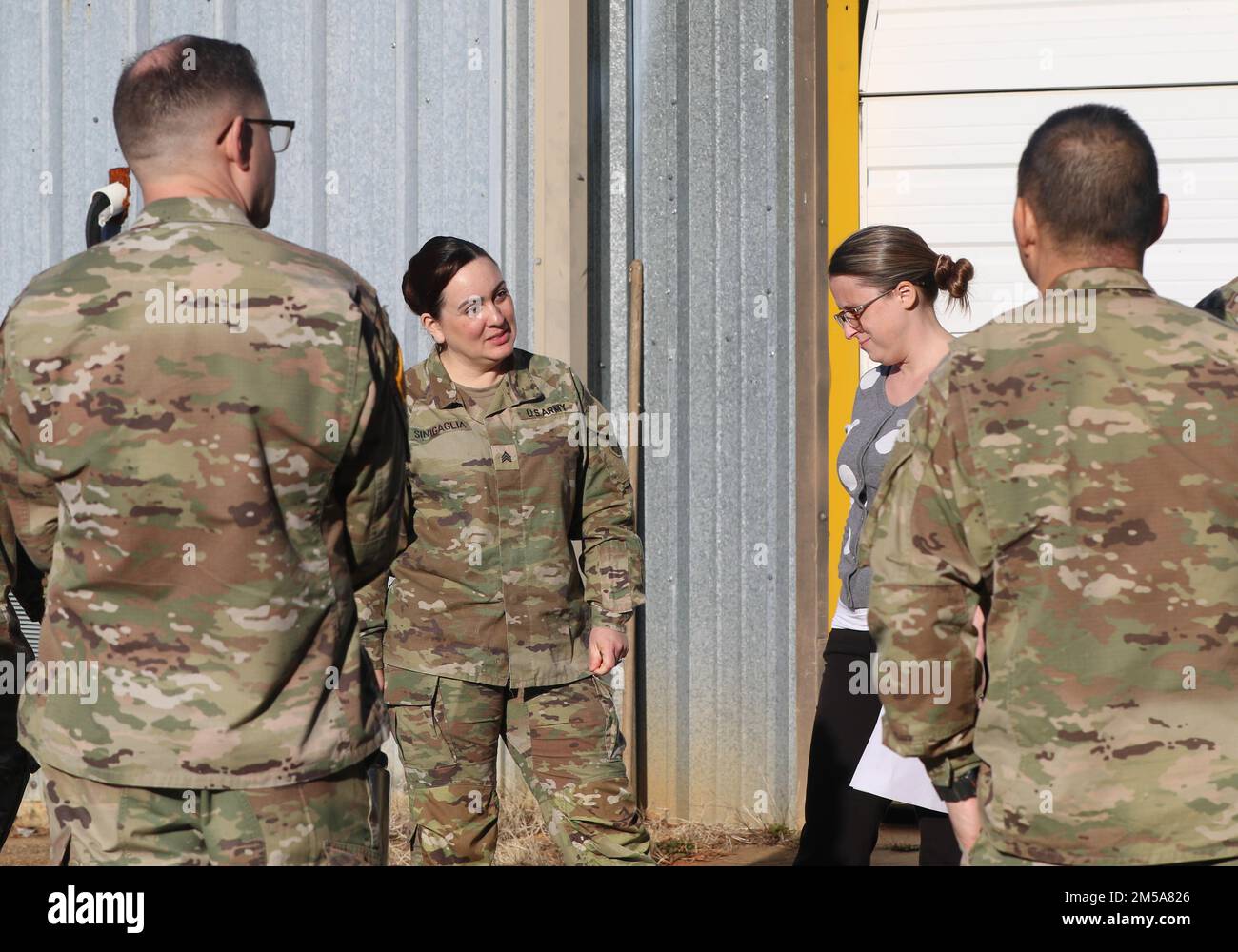Soldiers participate in a suicide prevention training escape room put ...