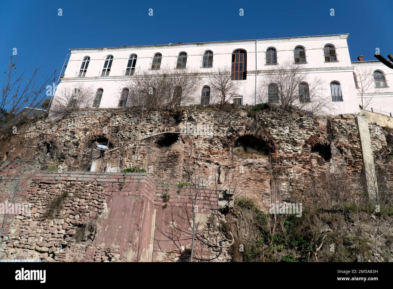 Wall of the Byzantine Hippodrome (Sphendone). Constantinople. Istanbul ...
