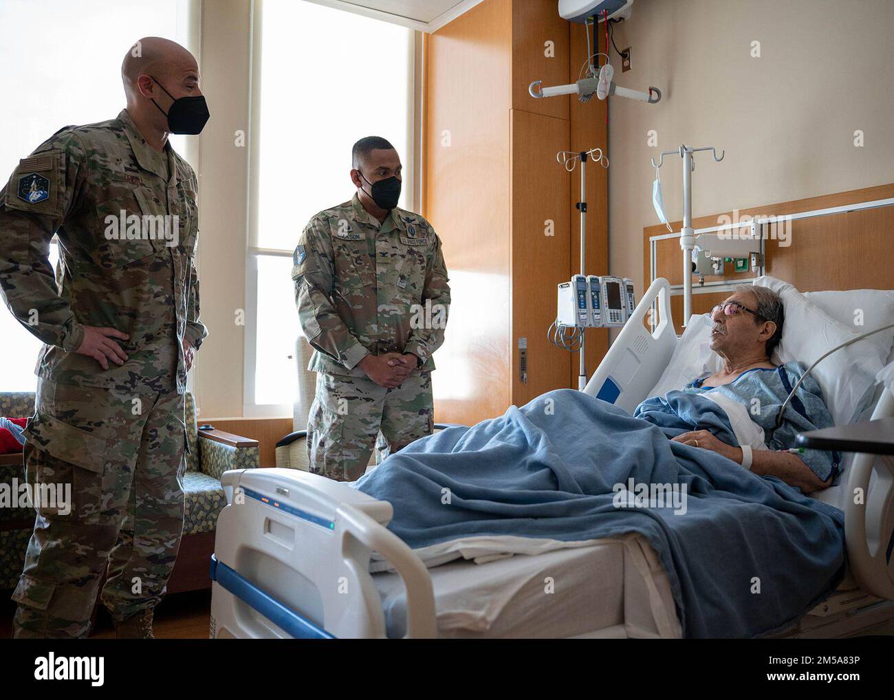 U.S. Space Force Col. Marcus Jackson, Buckley Garrison commander, and U ...