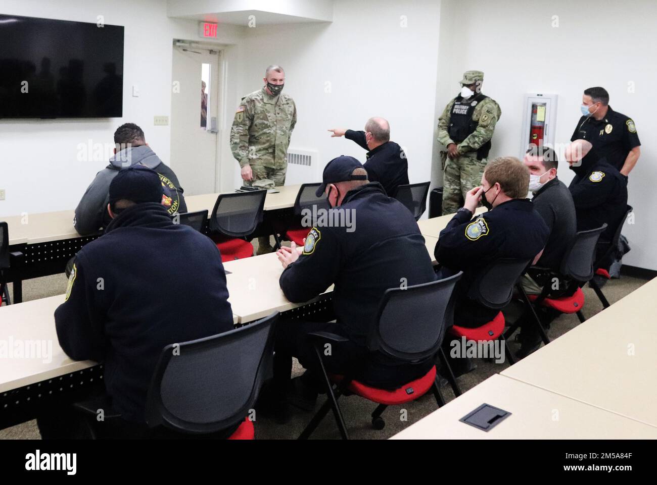 Garrison Commander Col. Michael Poss and Deputy to the Garrison ...