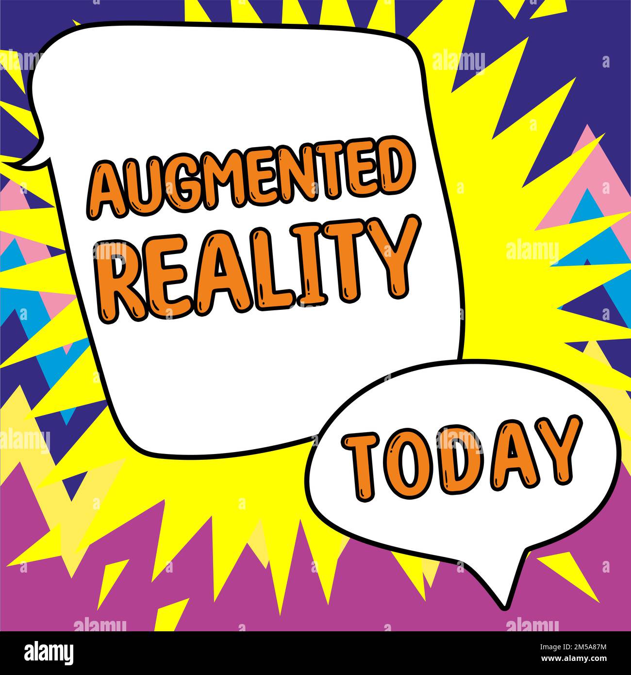 Conceptual caption Augmented Reality. Concept meaning technology that ...
