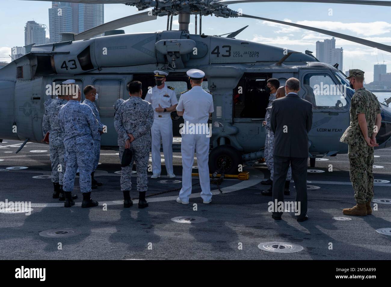 220215-N-FA490-1119 MANILA, Philippines (Feb. 15, 2022) – Sailors ...