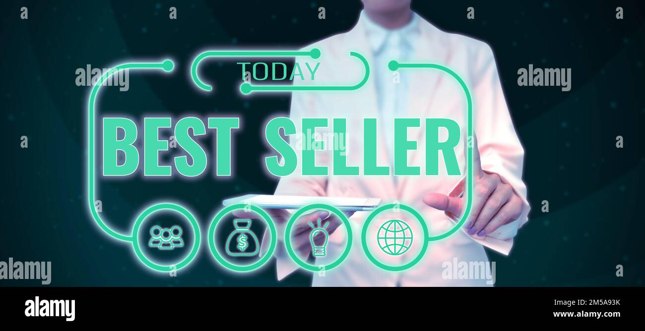 Conceptual display Best Seller. Business idea book or other product ... Conceptual display Best Seller. Business idea book or other product ...