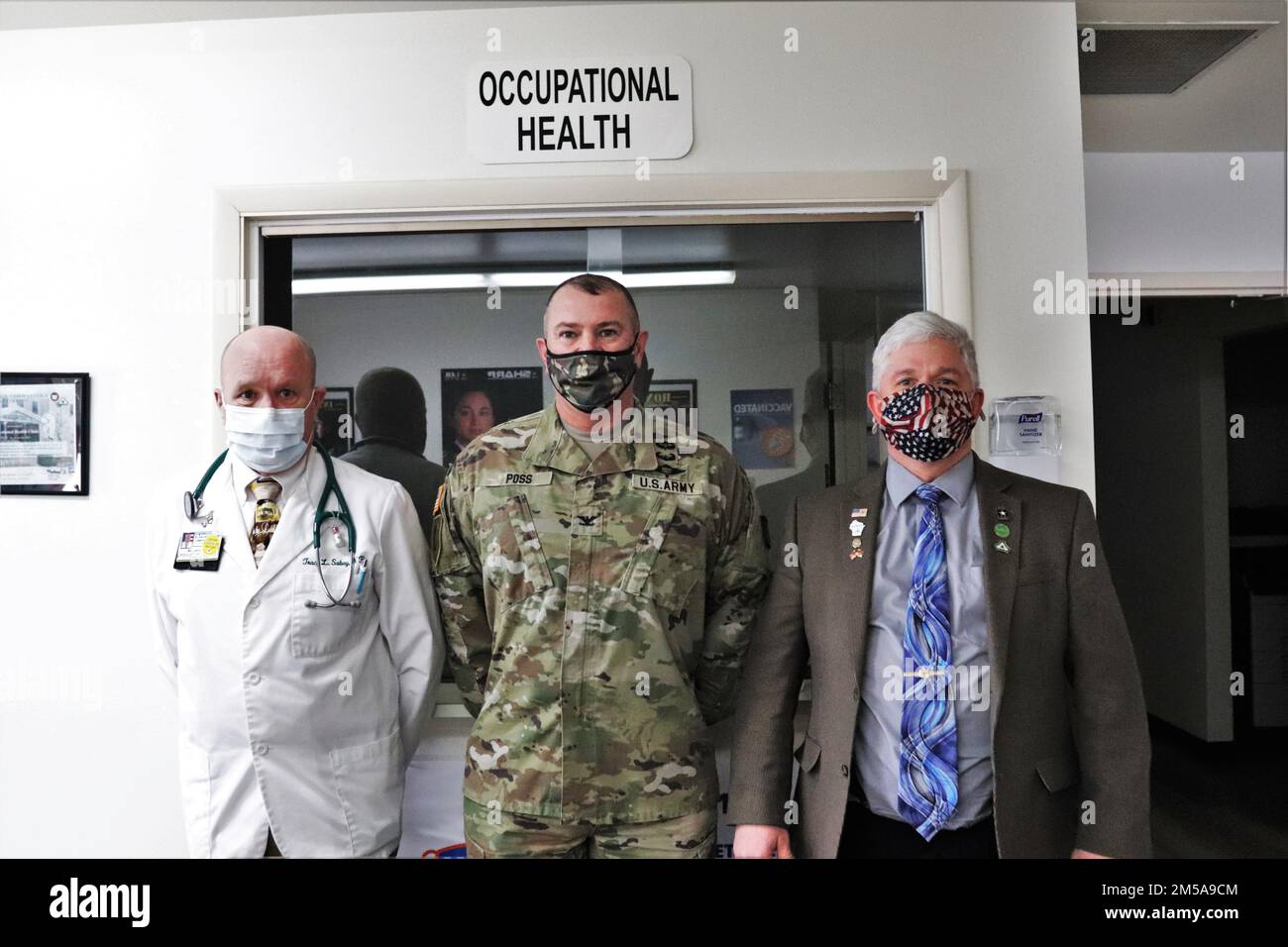 Garrison Commander Col. Michael Poss and Deputy to the Garrison ...