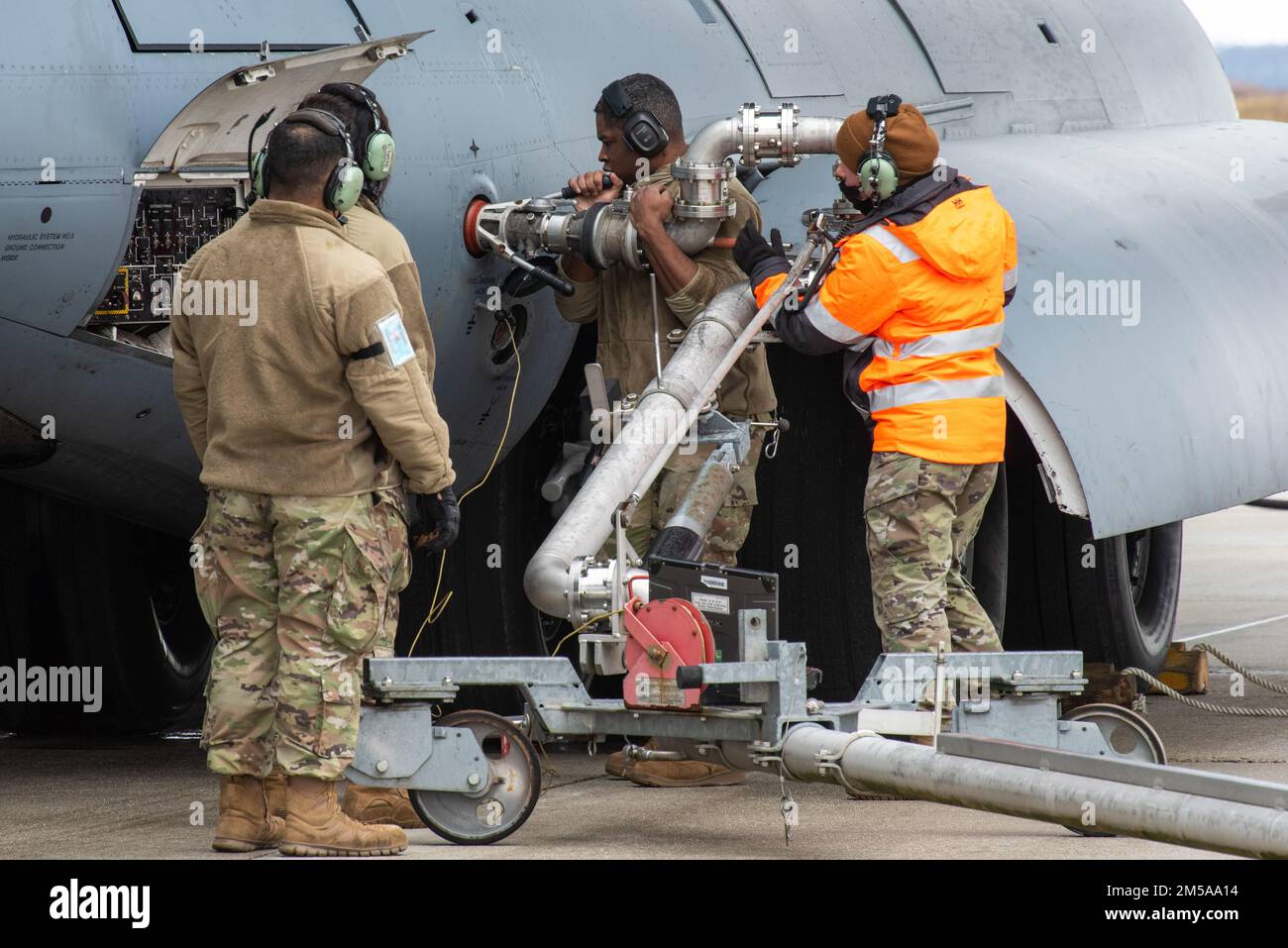 Airmen assigned to the 52nd Logistics Readiness Squadron Fuels ...