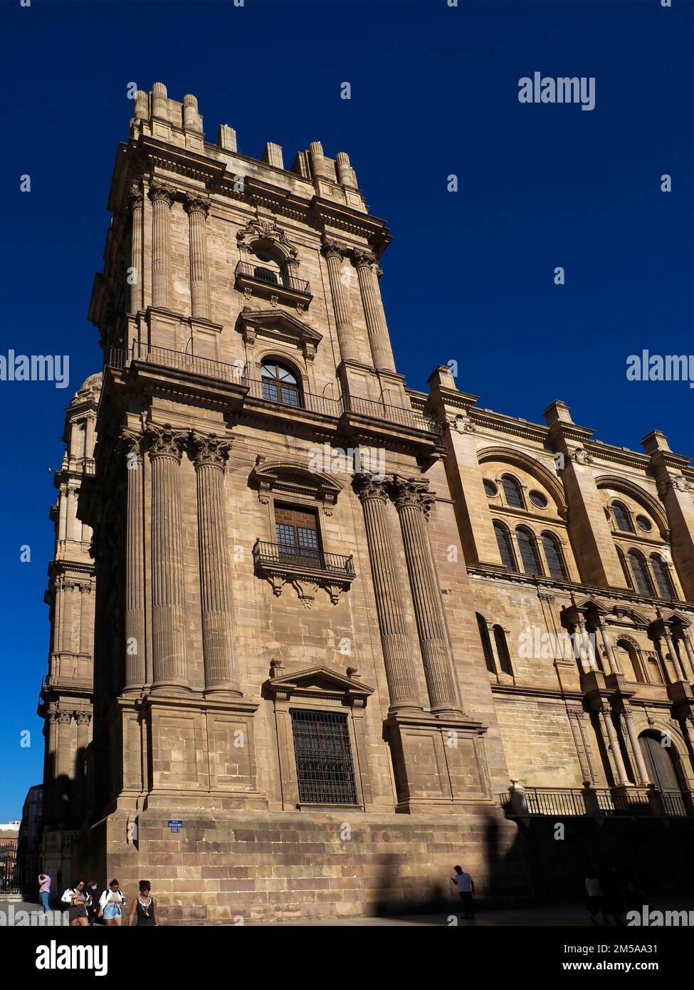 unfinished tower on the Cathedral of Málaga, Roman Catholic church ...
