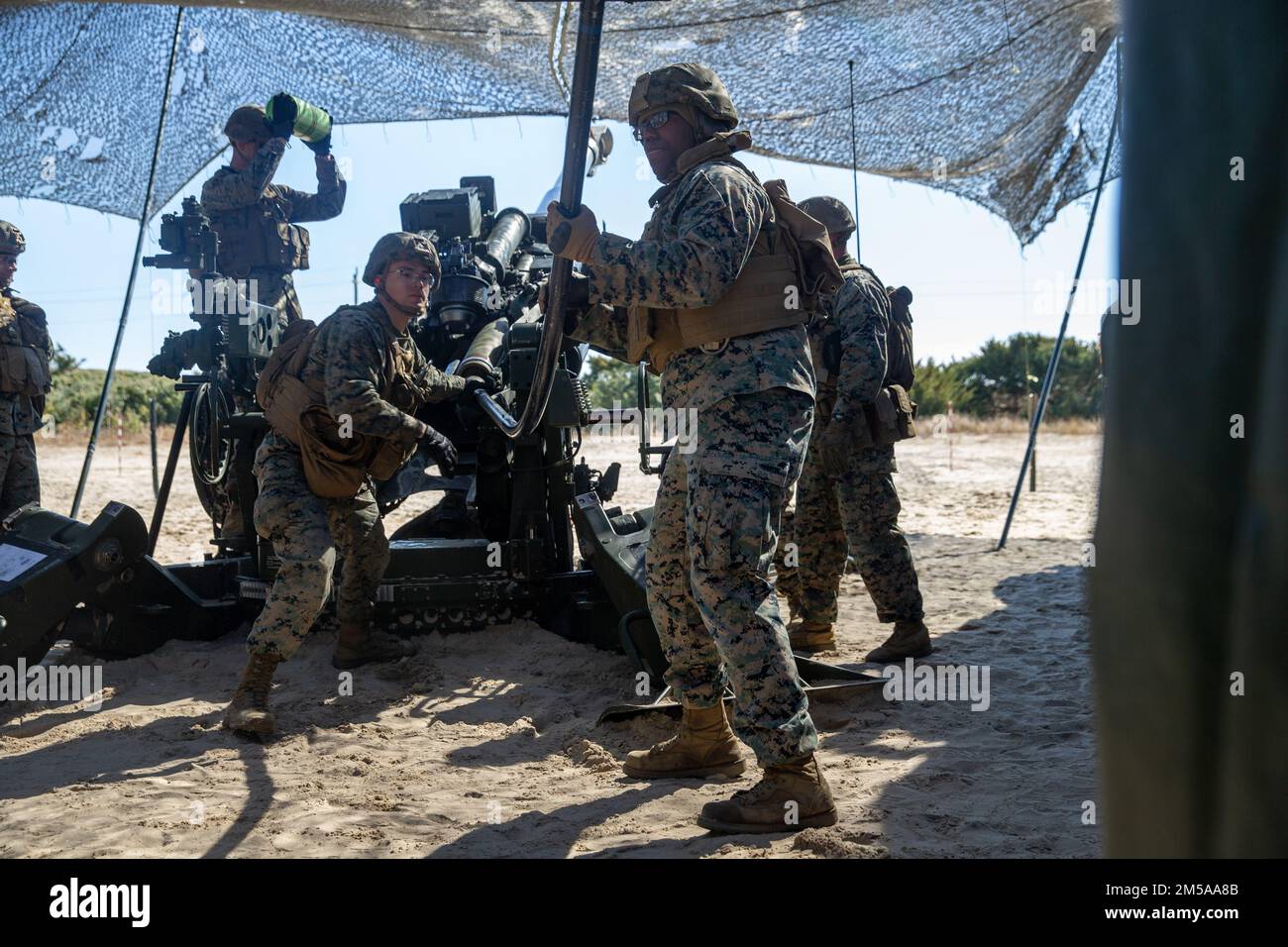 U.S. Marines with 1st Battalion, 10th Marine Regiment, 2d Marine ...