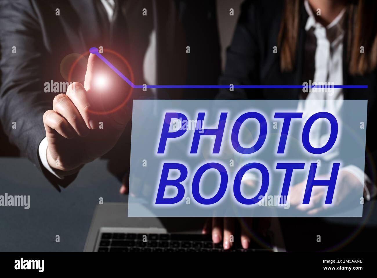 Conceptual display Photo Booth. Concept meaning form of photo sharing ...