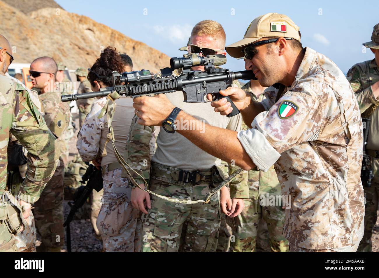 Virginia Army National Guard Soldiers assigned to A Company, 3-116th ...