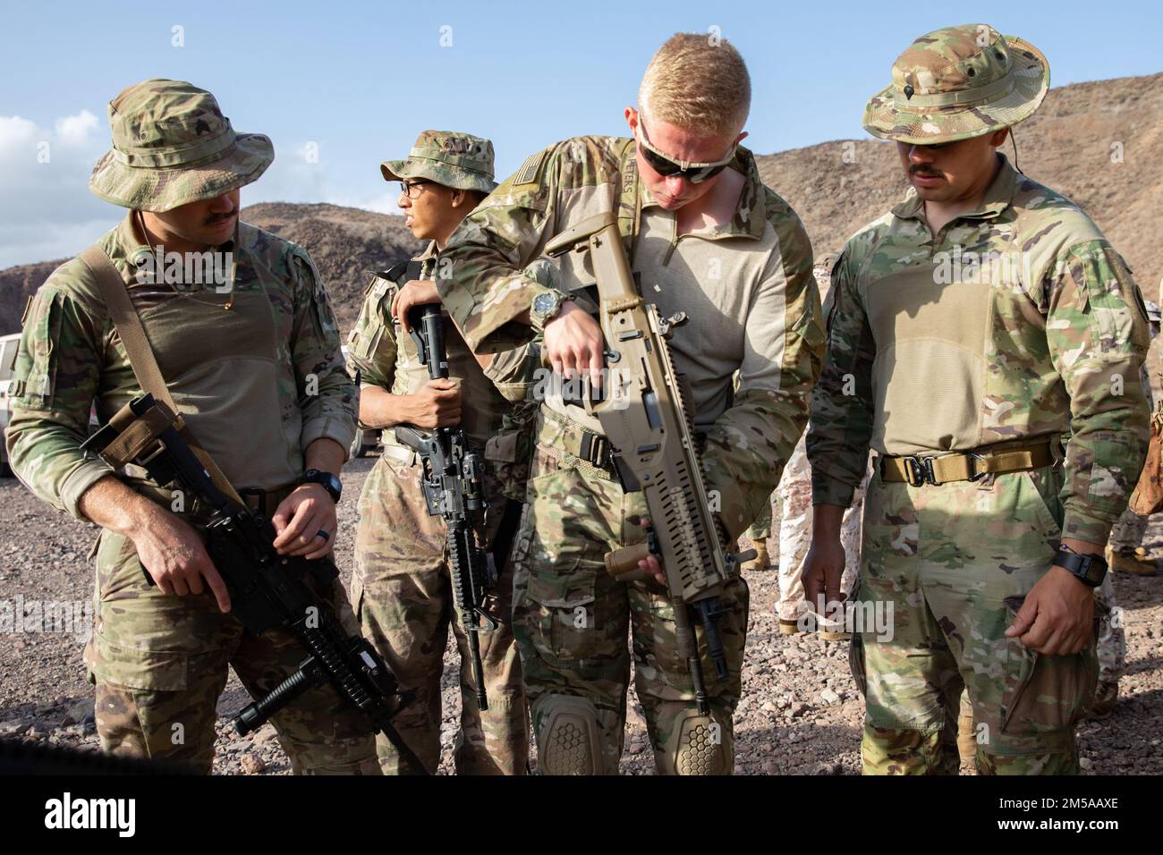 Virginia Army National Guard Soldiers assigned to A Company, 3-116th ...