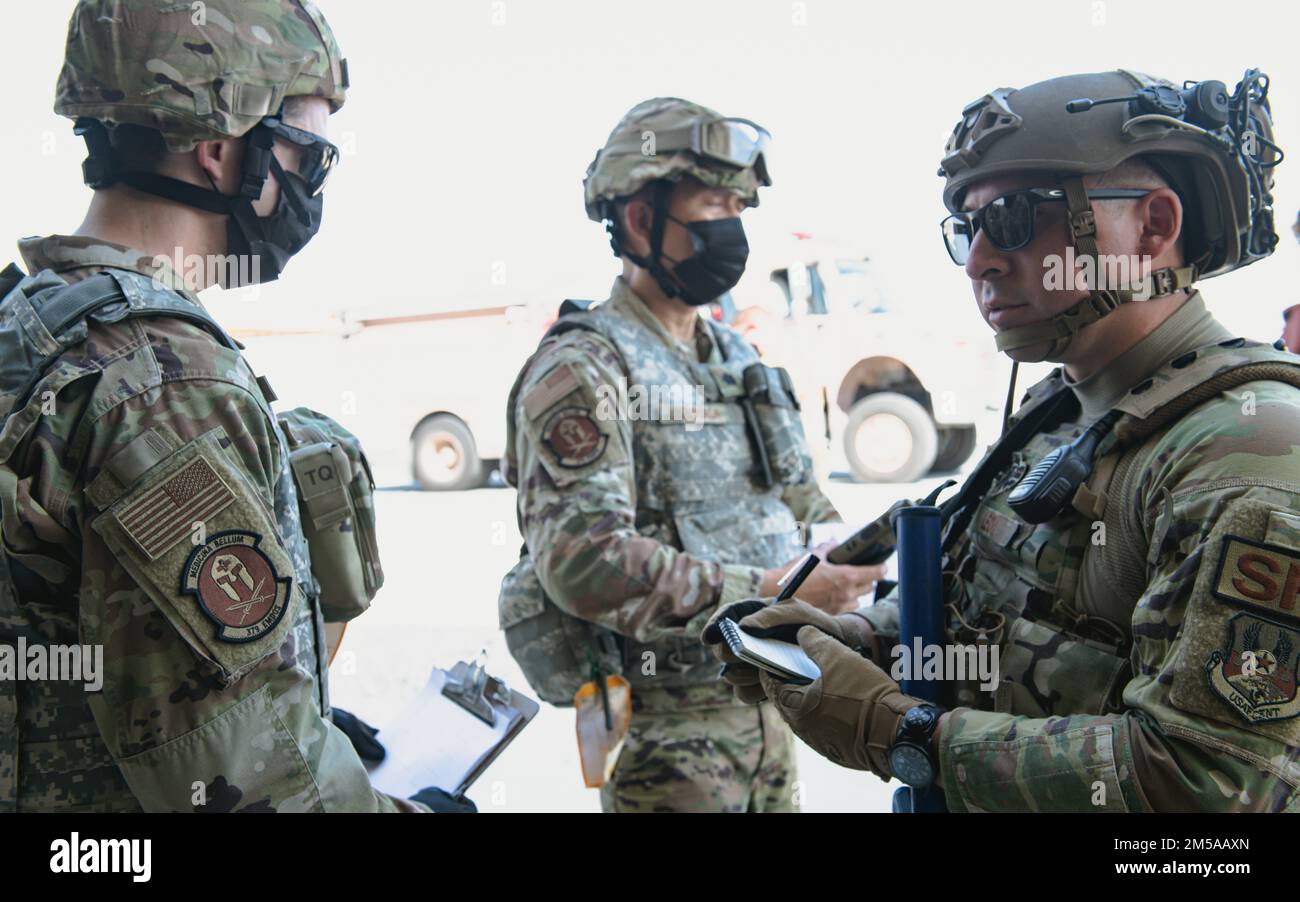 U.S. Air Force Staff Sgt. Angel Leon, 379th Expeditionary Security ...