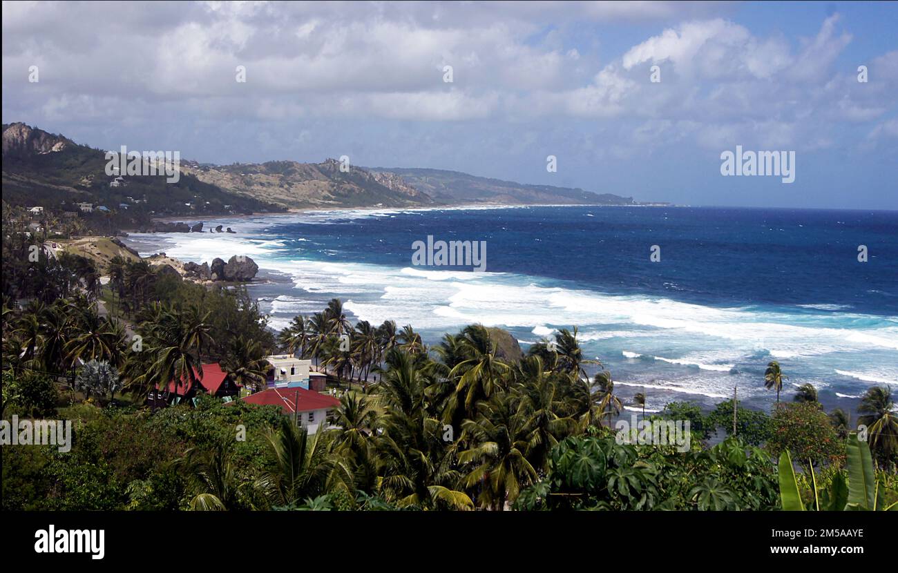 Basheba, east coast, island of Barbados Stock Photo - Alamy