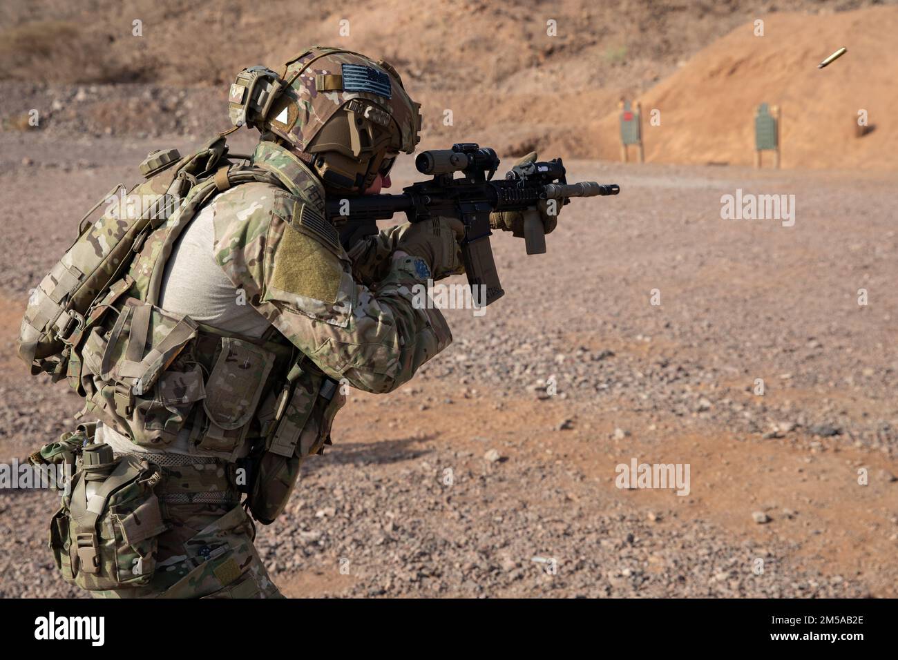 Virginia Army National Guard Soldiers assigned to A Company, 3-116th ...