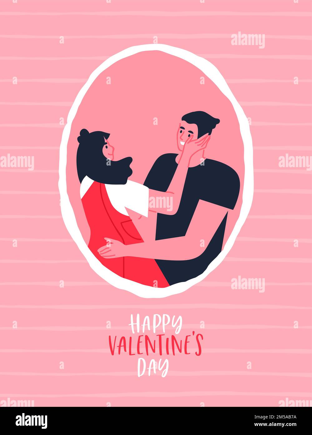 February 14 flat modern Stock Vector Images - Alamy