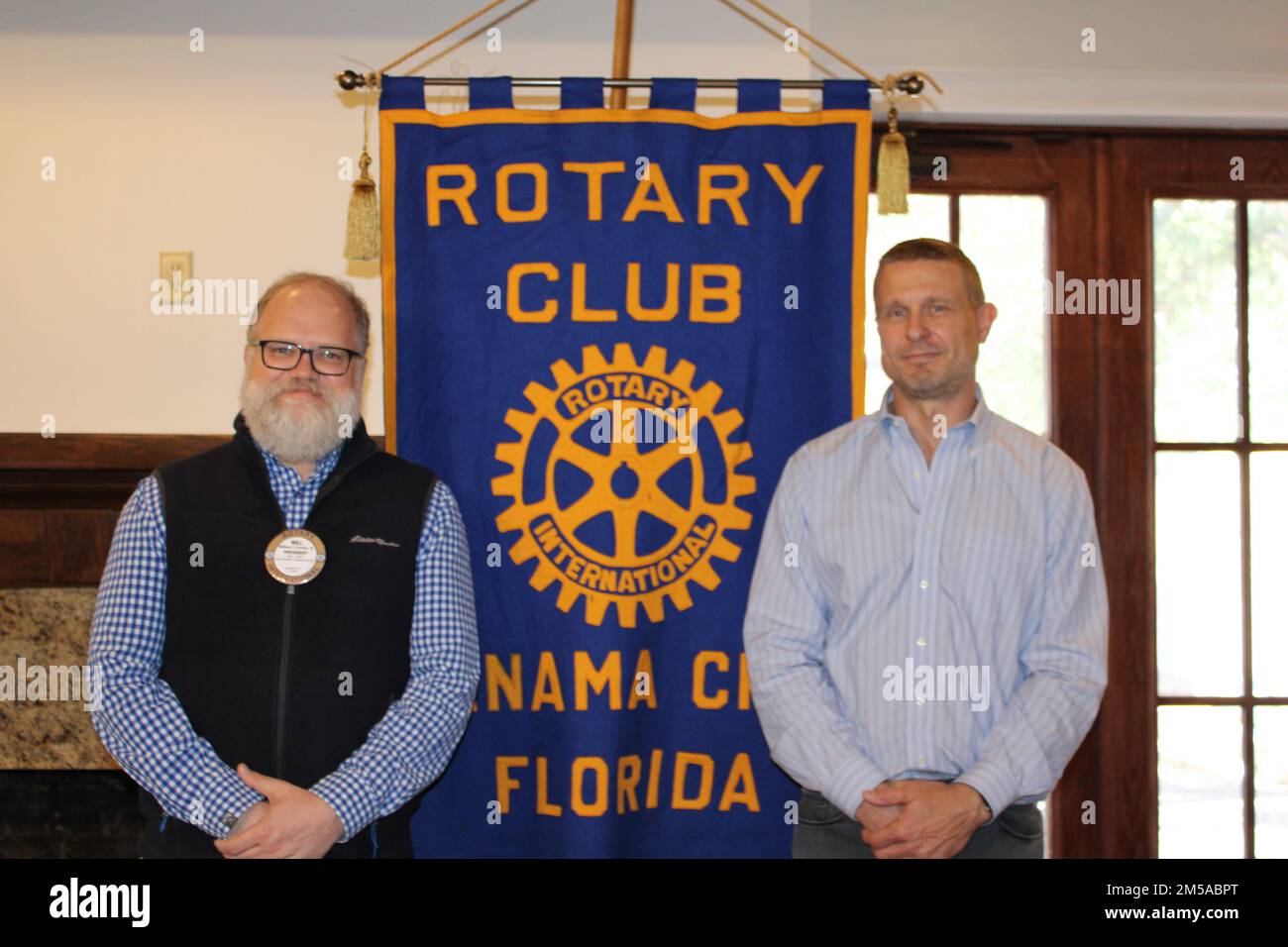 Will Cramer and Lowell Usrey pause for a photo during a Panama City ...