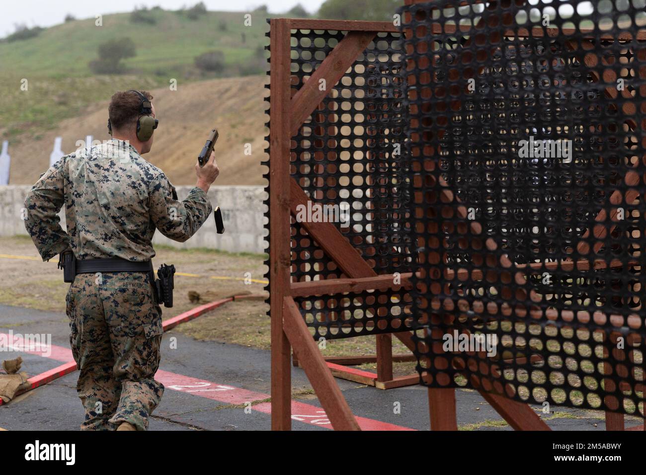 U.S. Marine Sgt. George Reynolds, a military police officer with the ...