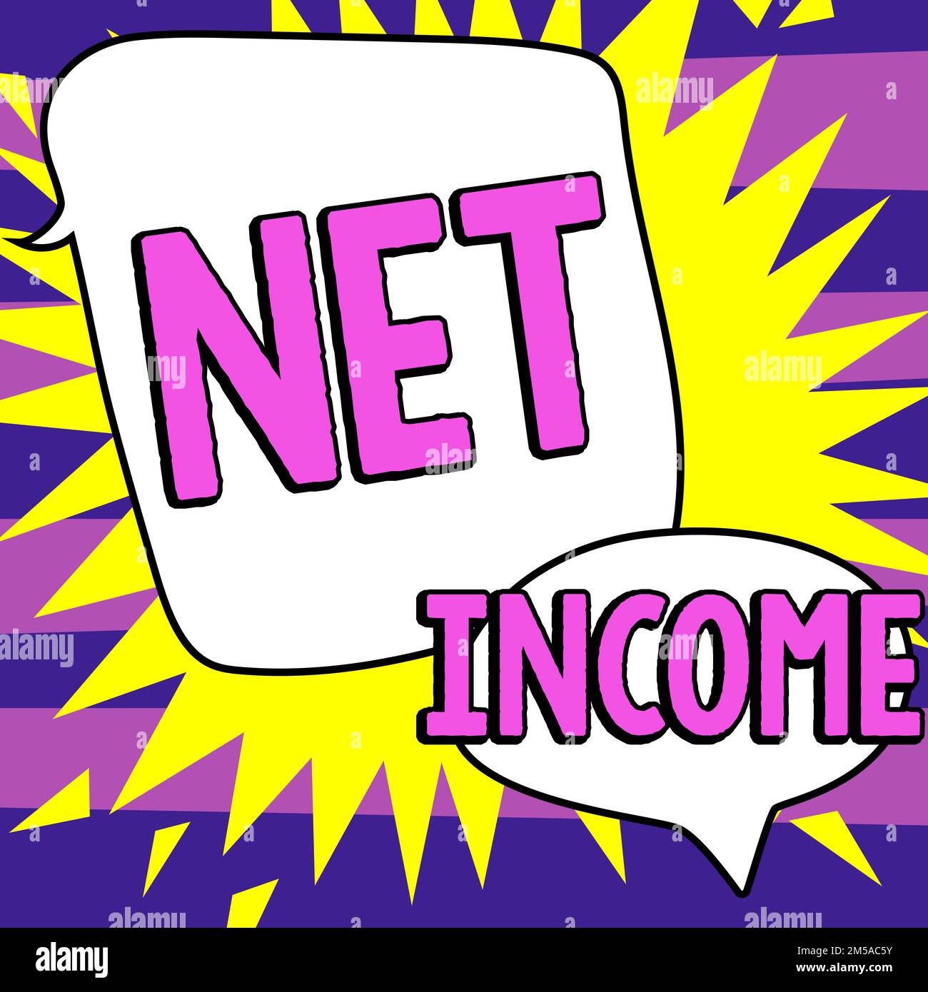 Sign displaying Net Income. Business showcase the gross income ...