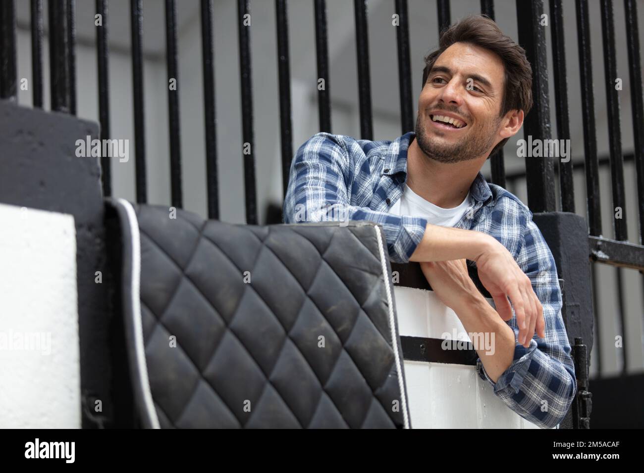 Farmer boy smiling hi-res stock photography and images - Alamy
