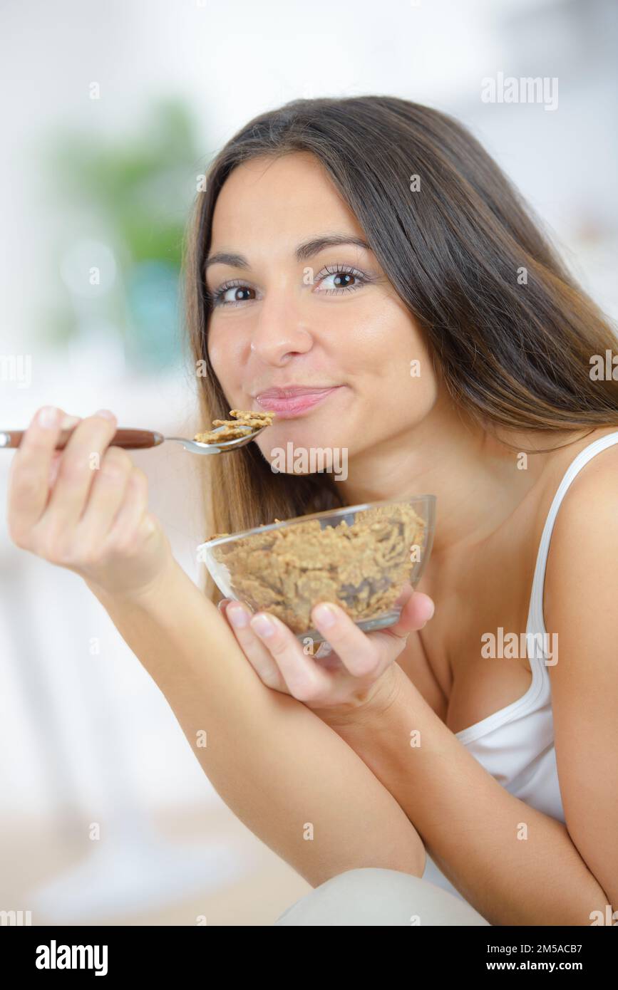 Brunette cleavage hi-res stock photography and images - Alamy