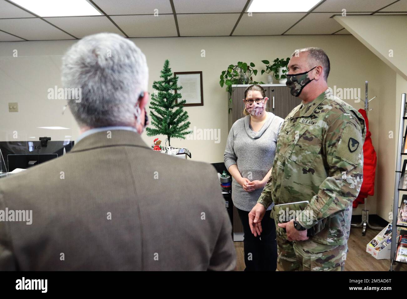 Garrison Commander Col. Michael Poss and Deputy to the Garrison ...