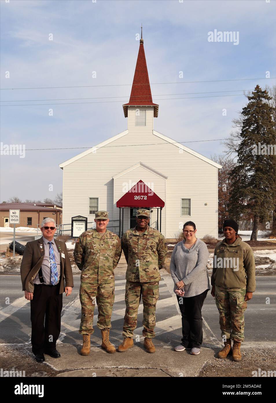 Garrison Commander Col. Michael Poss and Deputy to the Garrison ...
