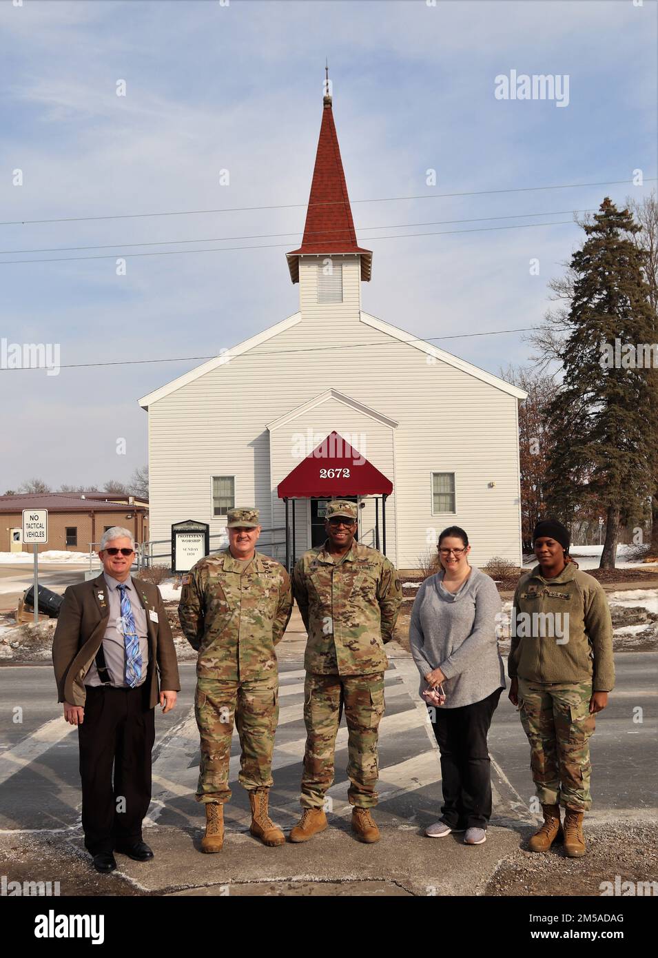 Garrison Commander Col. Michael Poss and Deputy to the Garrison ...