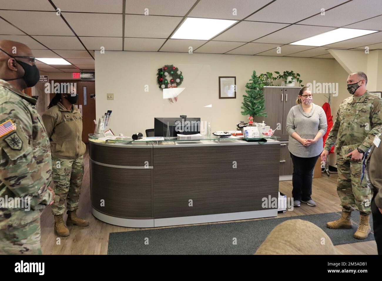 Garrison Commander Col. Michael Poss and Deputy to the Garrison ...