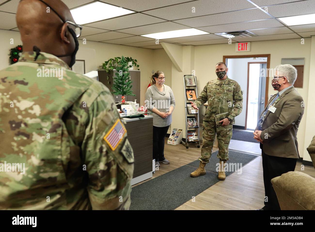 Garrison Commander Col. Michael Poss and Deputy to the Garrison ...
