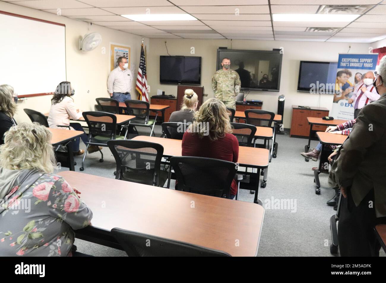 Garrison Commander Col. Michael Poss and Deputy to the Garrison ...