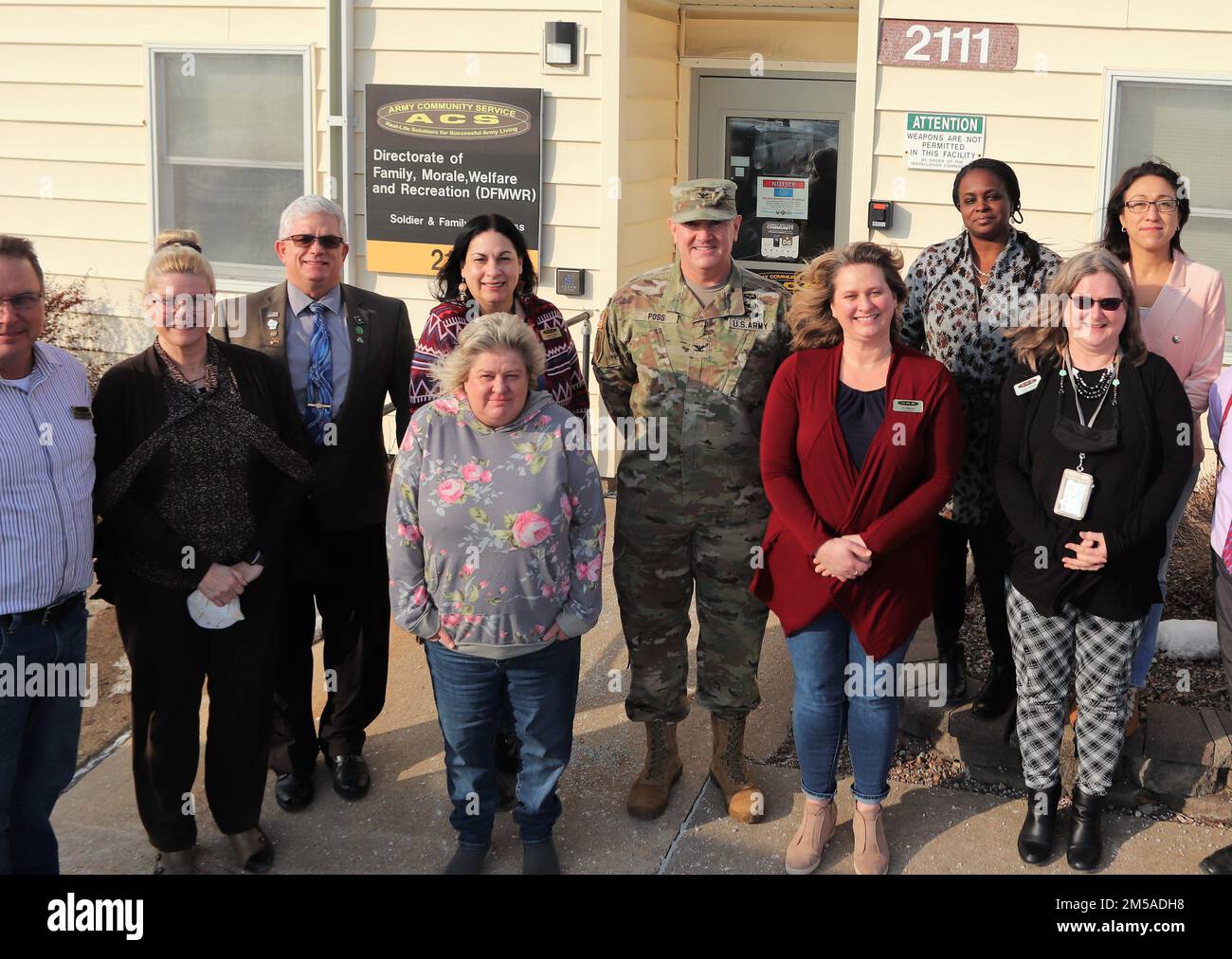 Garrison Commander Col. Michael Poss and Deputy to the Garrison ...