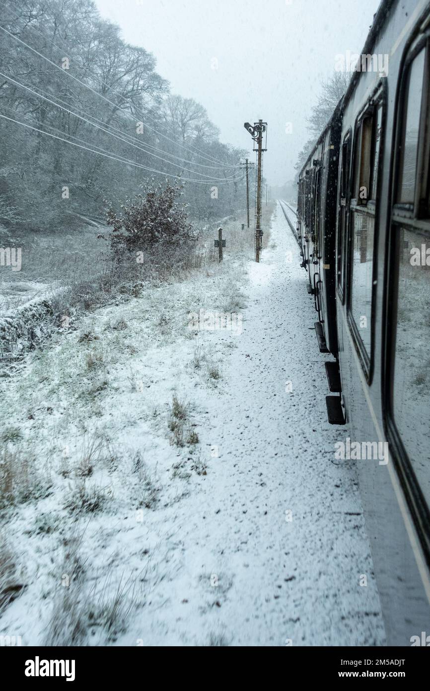 The Elf express at Keighley and Worth Valley railway Stock Photo - Alamy