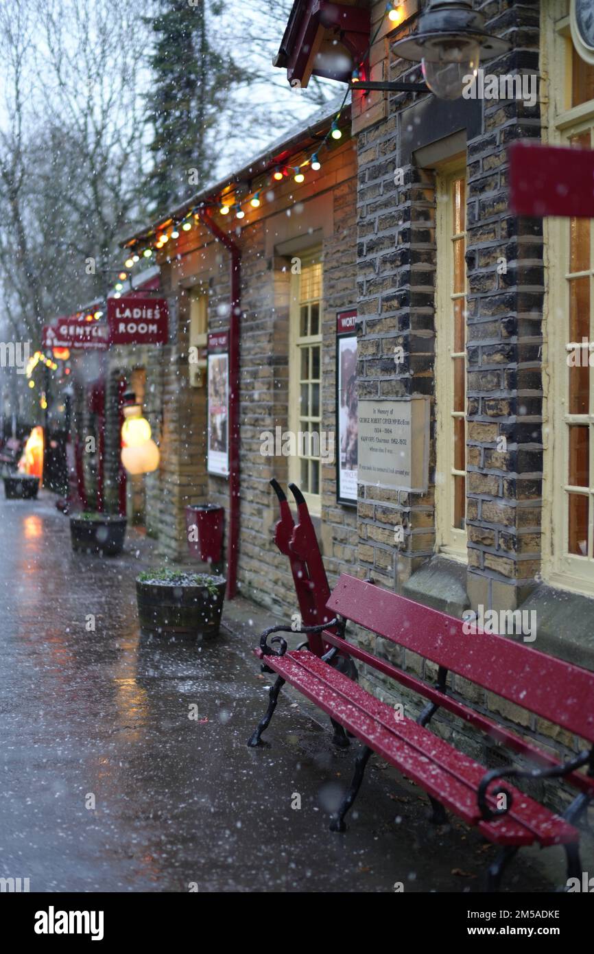 The Elf express at Keighley and Worth Valley railway Stock Photo - Alamy