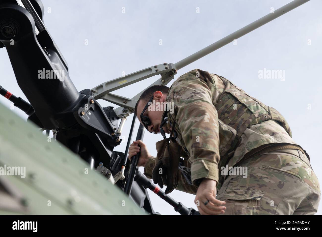 Tech. Sgt. John Griggs, 37th Helicopter Squadron flight engineer ...