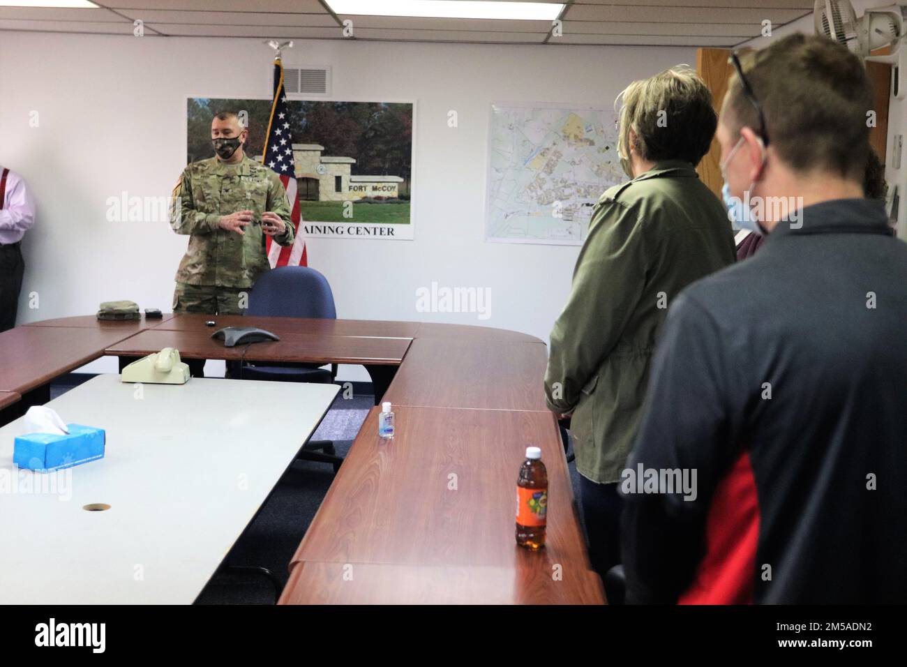 Garrison Commander Col. Michael Poss and Deputy to the Garrison ...