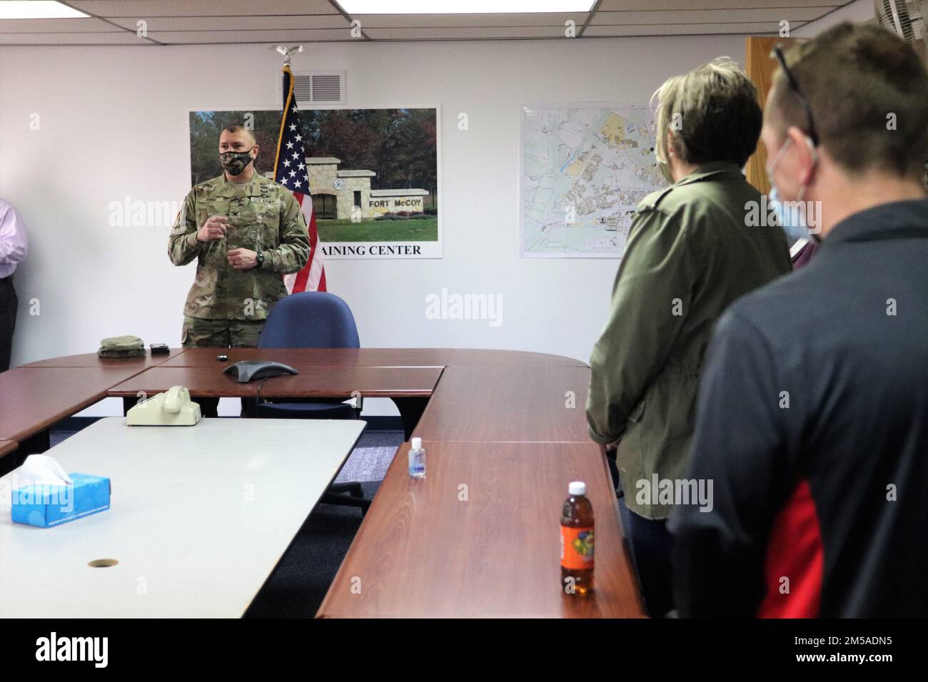 Garrison Commander Col. Michael Poss and Deputy to the Garrison ...