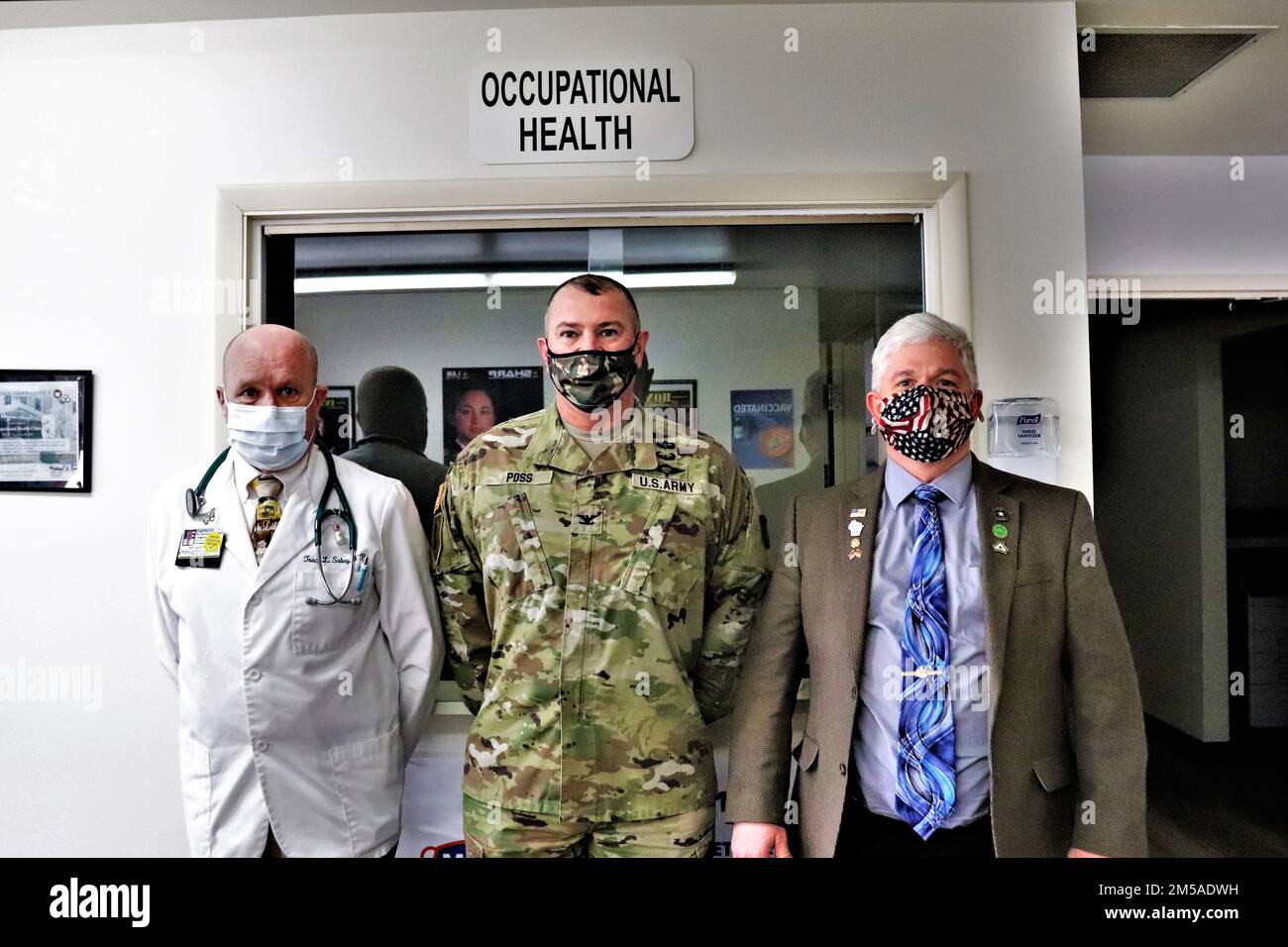 Garrison Commander Col. Michael Poss and Deputy to the Garrison ...
