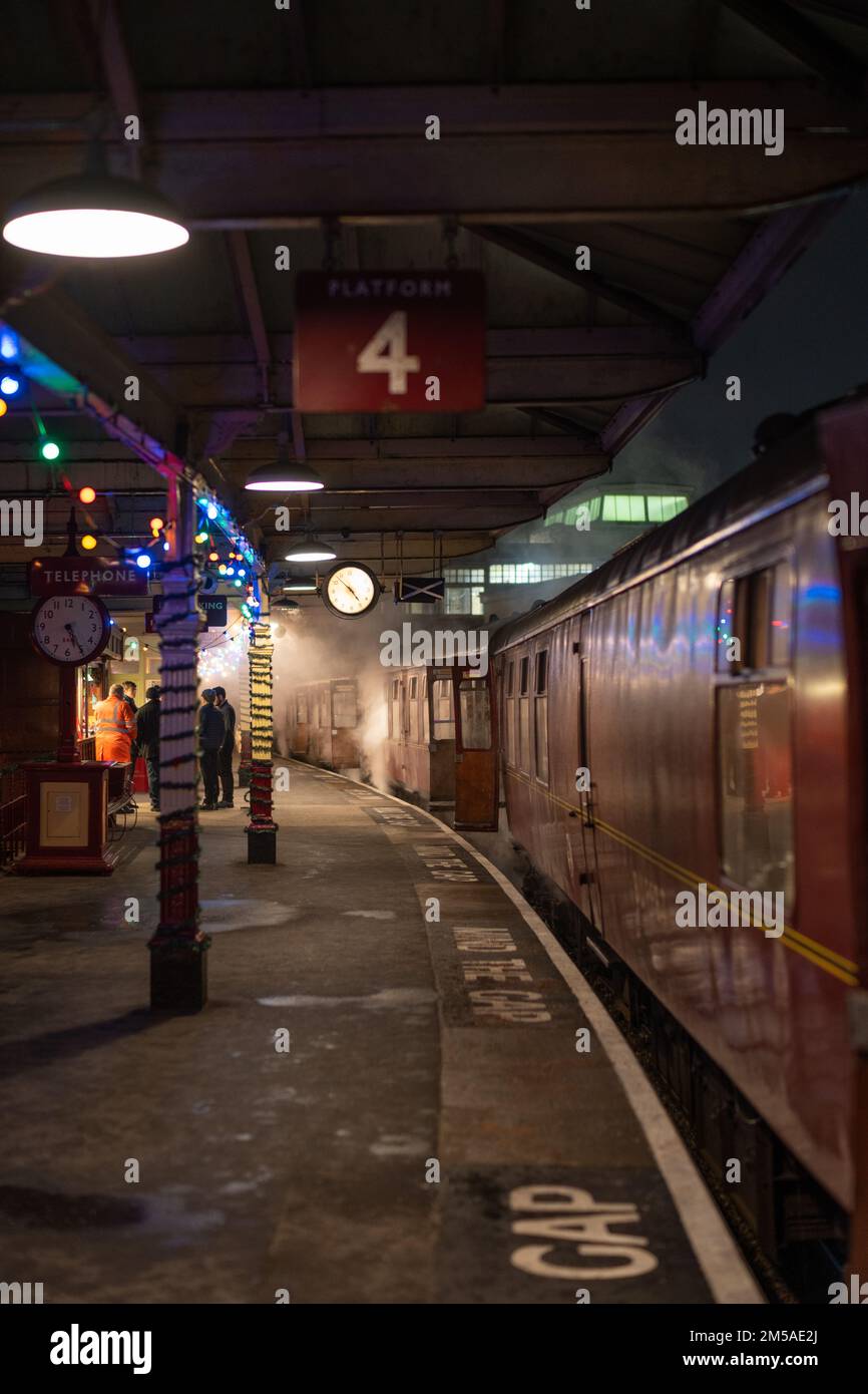 The Elf express at Keighley and Worth Valley railway Stock Photo - Alamy