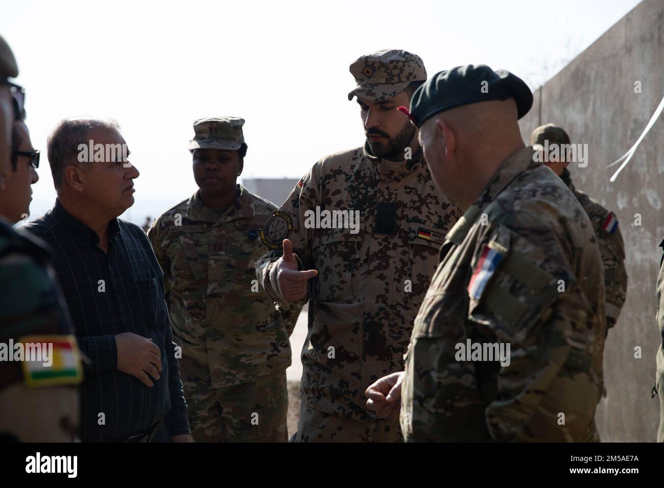 Coalition members with Military Advisor Group - North (MAG-N), Combined ...
