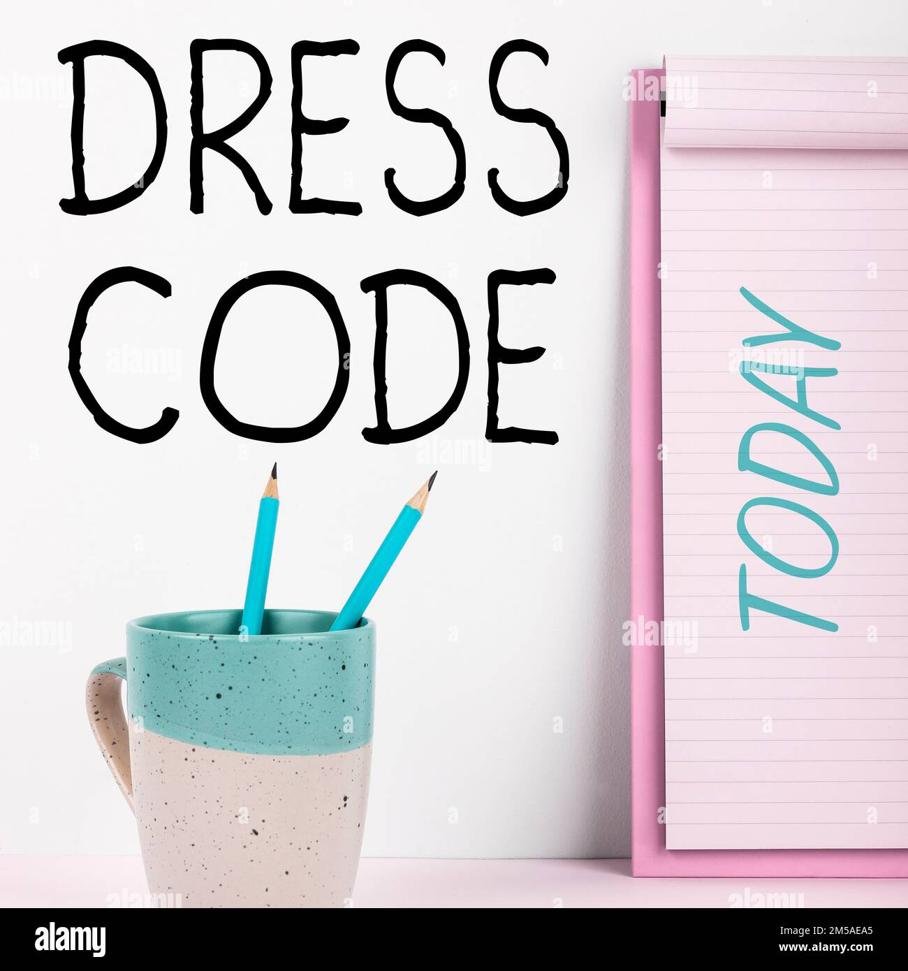 Conceptual display Dress Code. Internet Concept an accepted way of ...