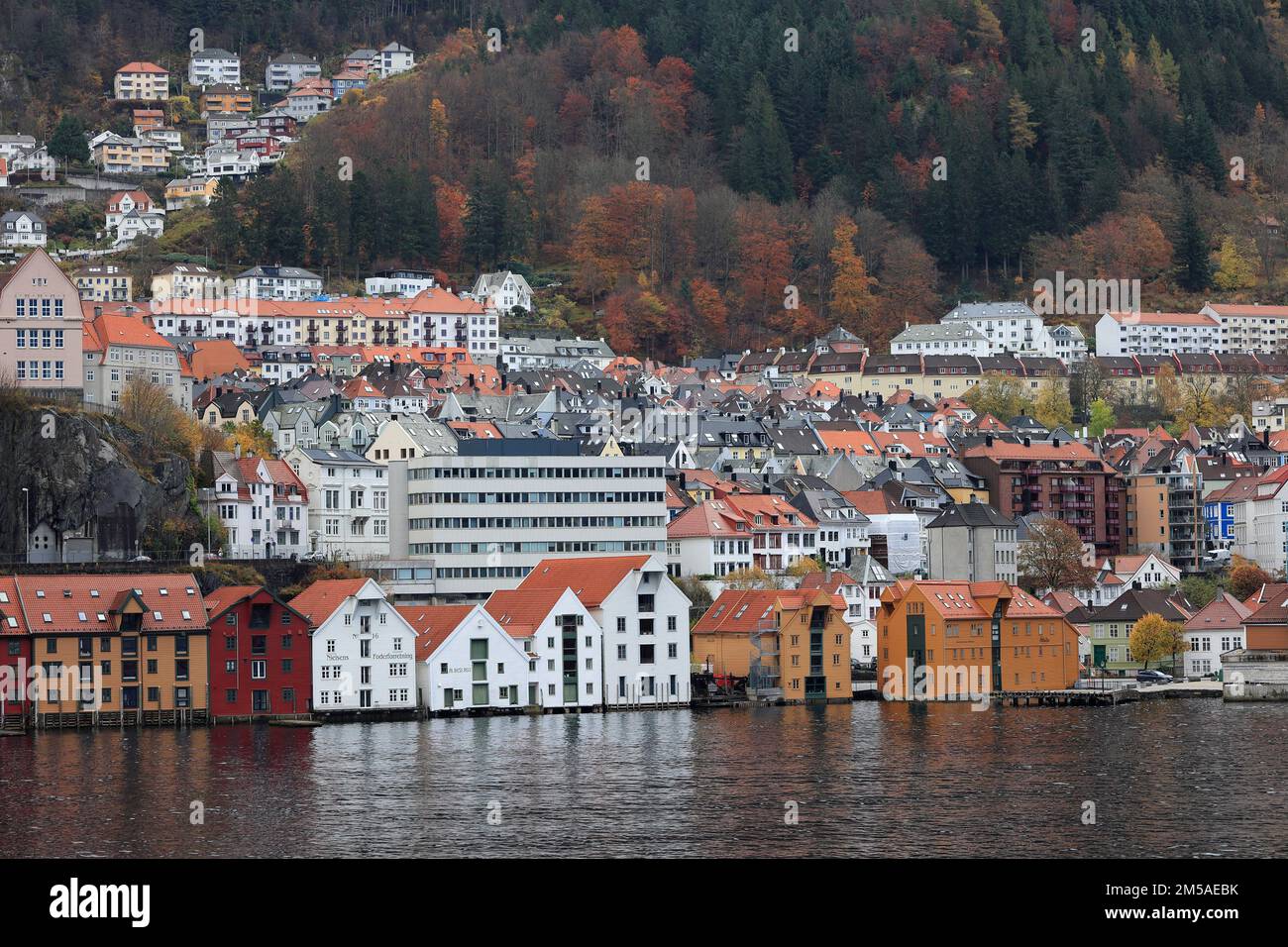View of the port of Bergen in Norway Stock Photo - Alamy