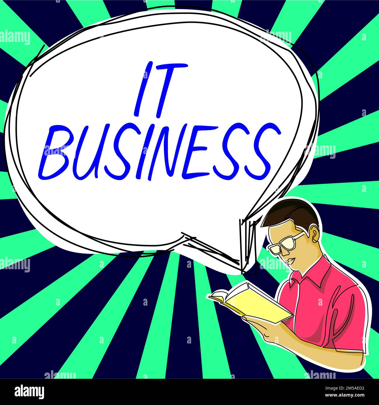 Text showing inspiration It Business. Business overview organization ...