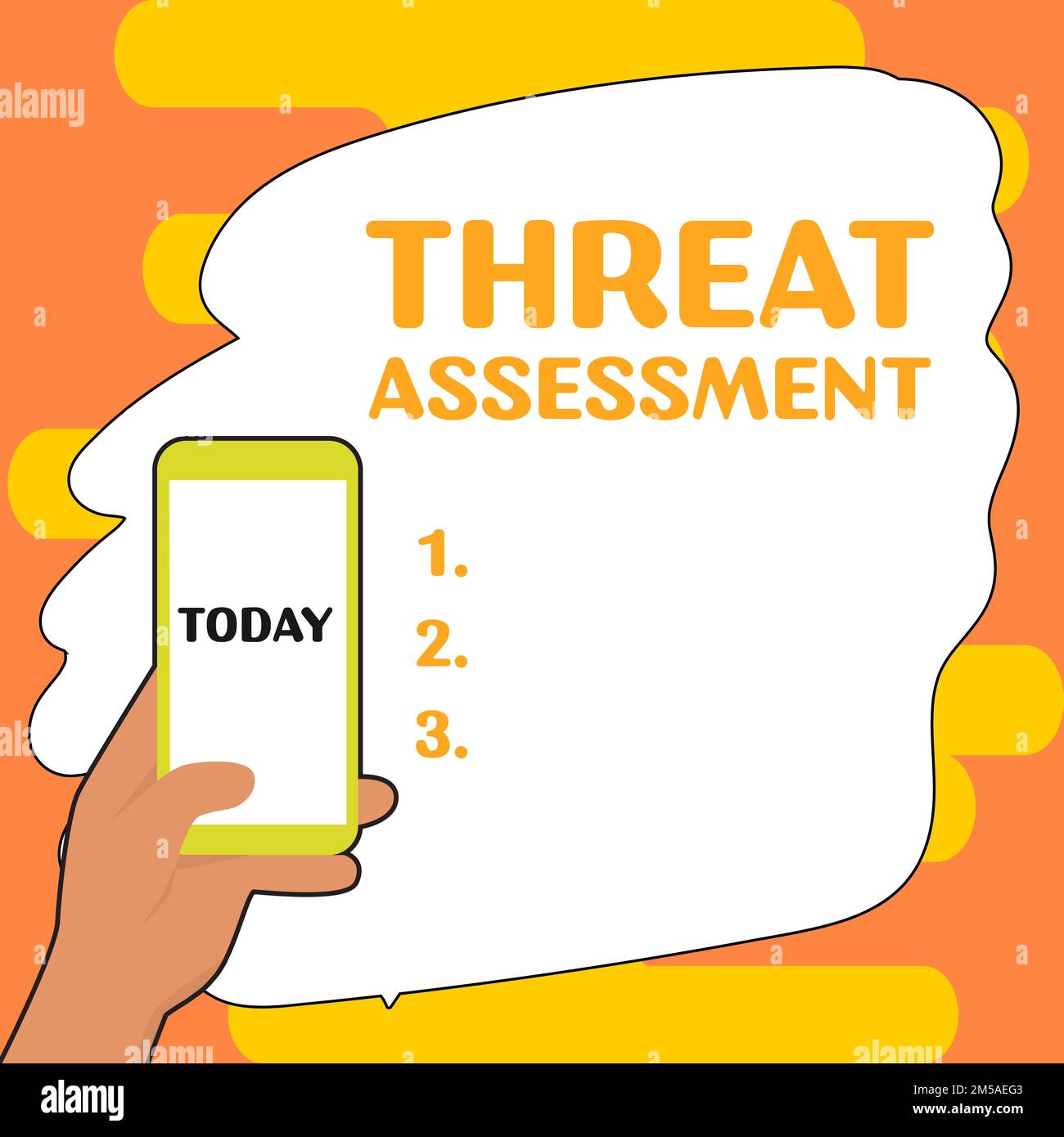 Hand writing sign Threat Assessment. Concept meaning determining the ...