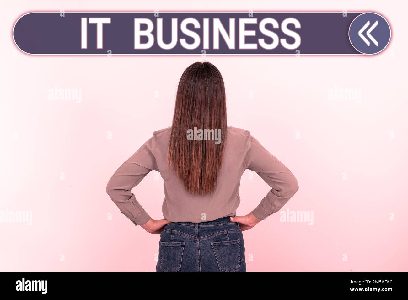 Text showing inspiration It Business. Business approach organization ...