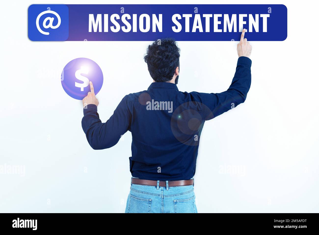 Sign displaying Mission Statement. Concept meaning Formal summary of ...